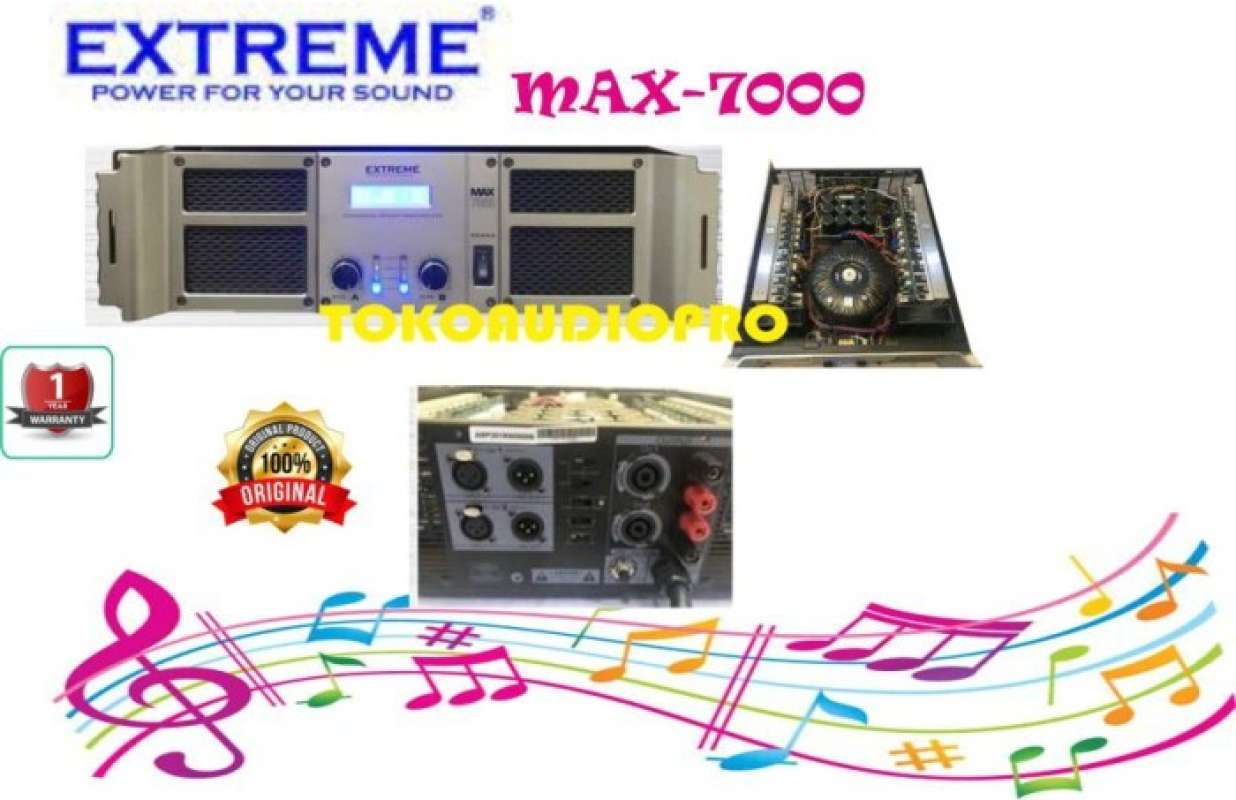 Promo Power Extreme Max7000 Power Amplifier Diskon 23% Di Seller Indah ...