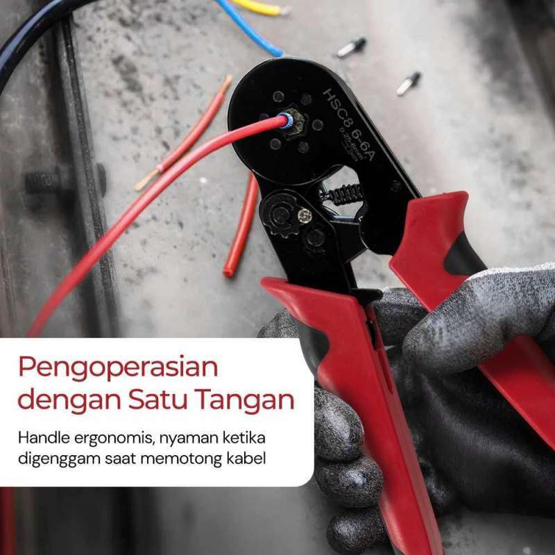 Jual Wozobuy Wire Crimp Tool Self Adjusting Crimping Pliers 0.25-6mm² ...