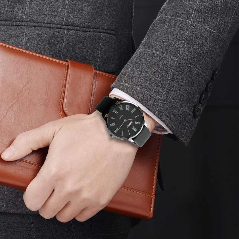 Jual Jam Tangan Analog 9092 Pria Terbaru Aesthetic Kotak Casual Tanggan ...