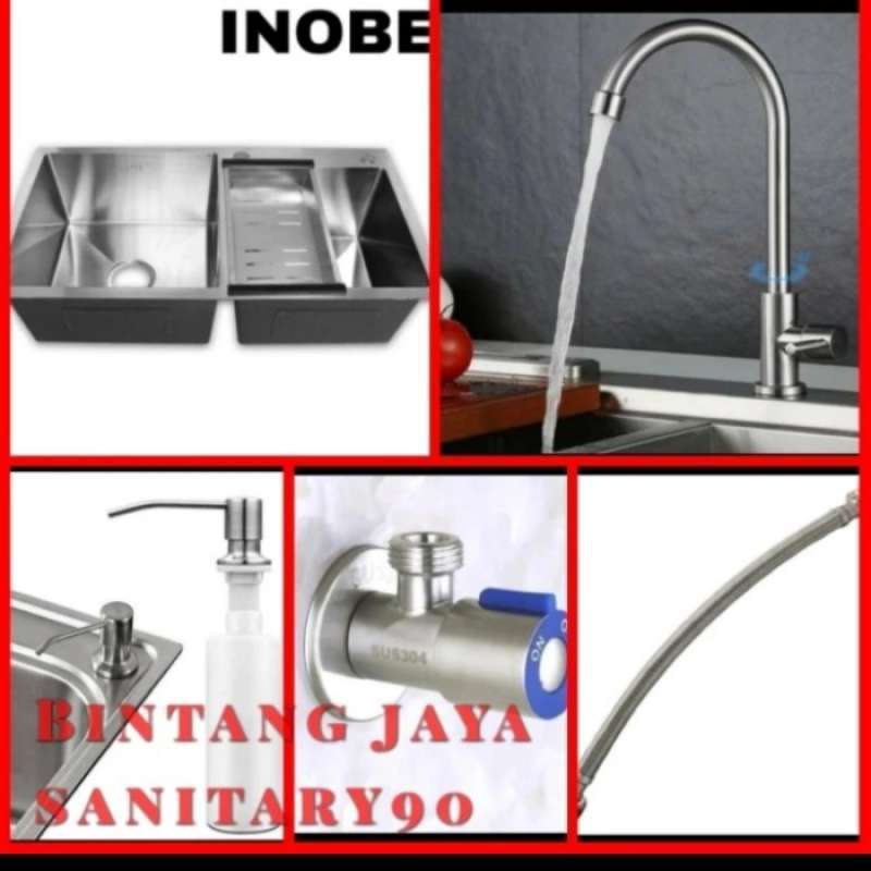 Promo Kitchen Sink Stainless Sus 304 Inobe 8245/bak Cuci Piring ...