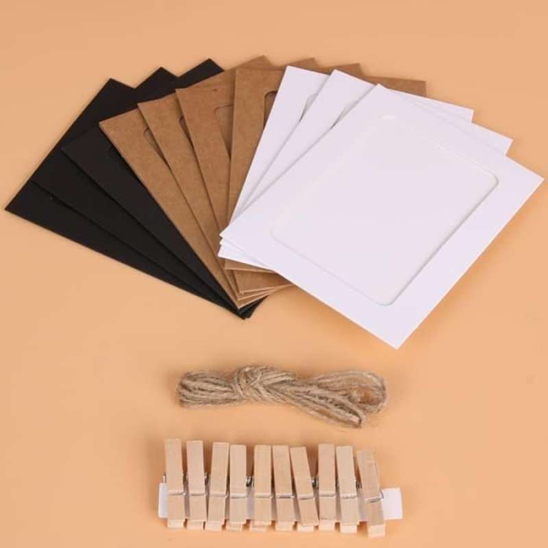 Jual 10pcs Bingkai Foto Frame Foto Gantung Modern Bahan Kertas 819-333 ...