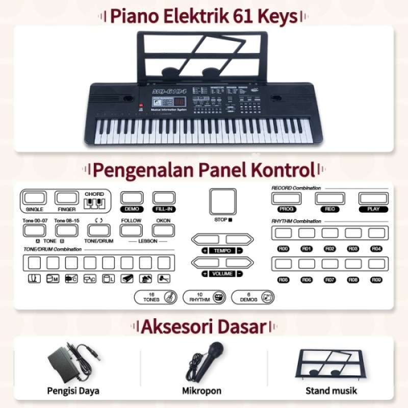 Jual Universal Piano 61-key/smart Piano/smart Electric Piano/digital ...