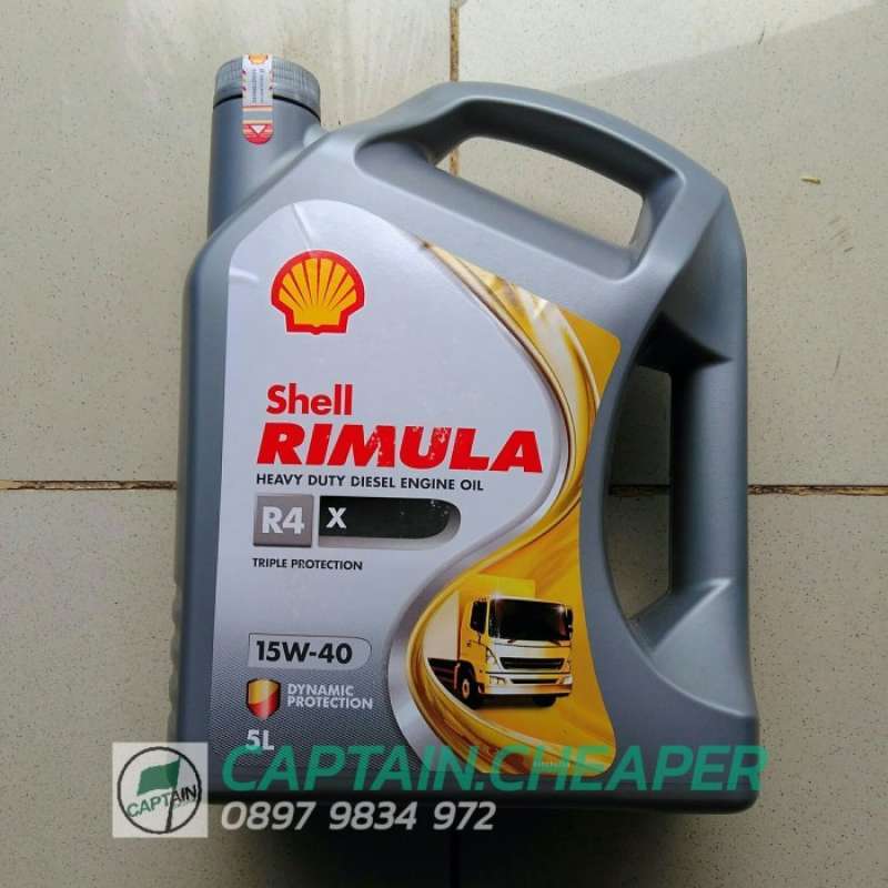 Promo Oli Shell Rimula R4x Sae 15w-40 Original Galon Diskon 33% Di ...