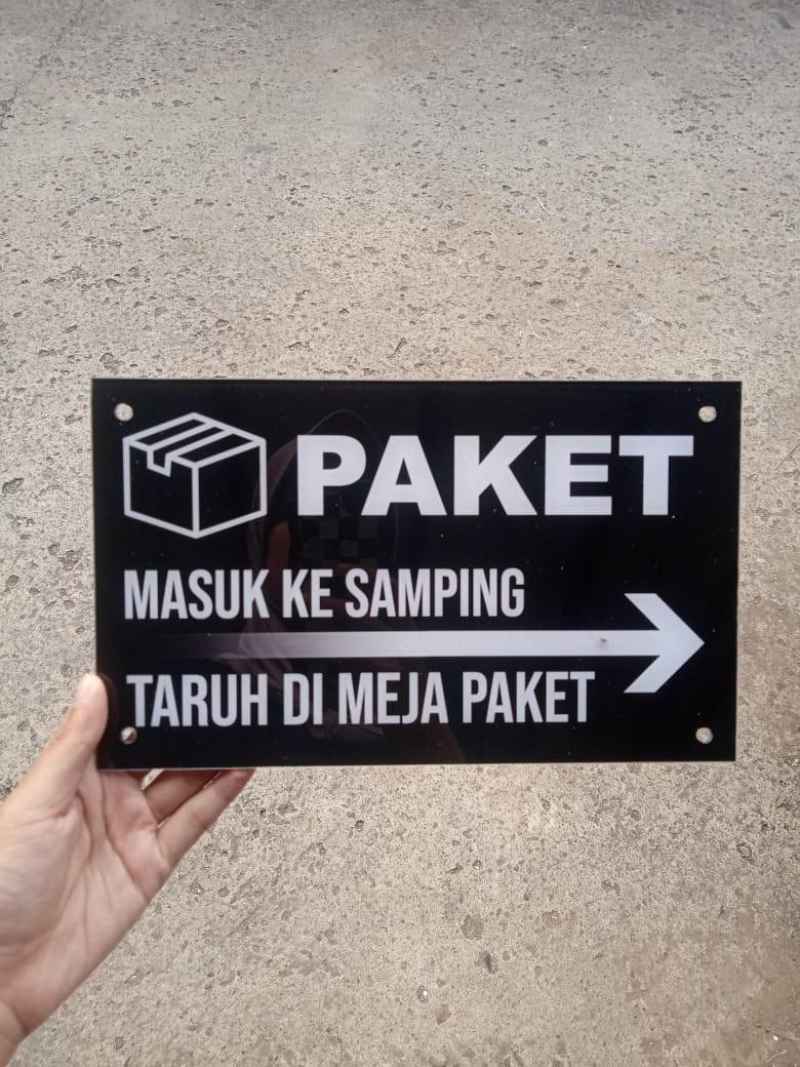 Jual Custom Akrilik Plang Acrylic Sign Board Papan Nama Ukuran 10 X 20 ...