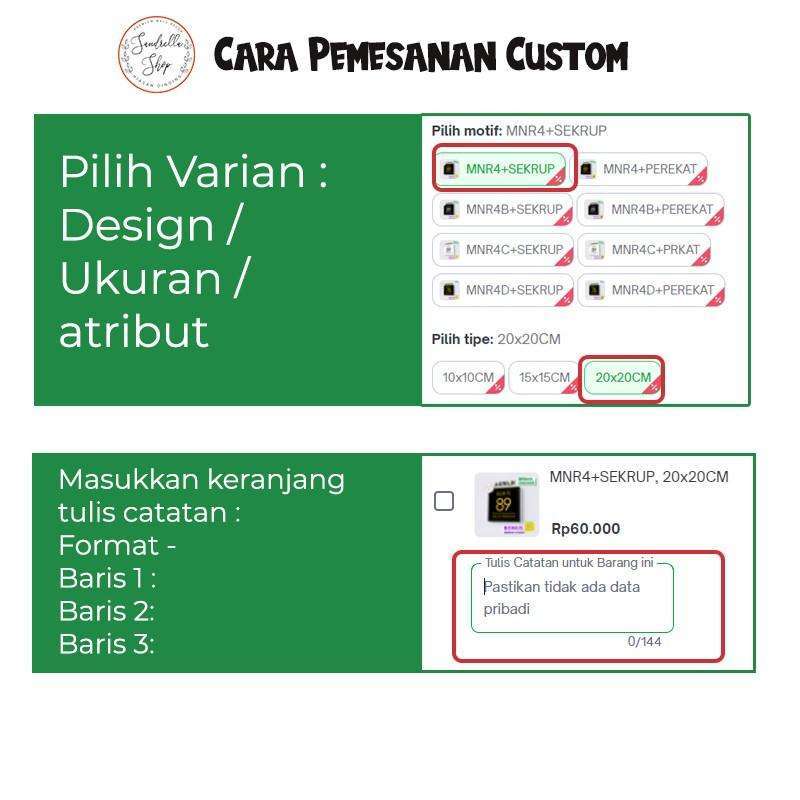 Jual Custom Akrilik Plang Acrylic Sign Board Papan Nama Ukuran 10 X 20 ...