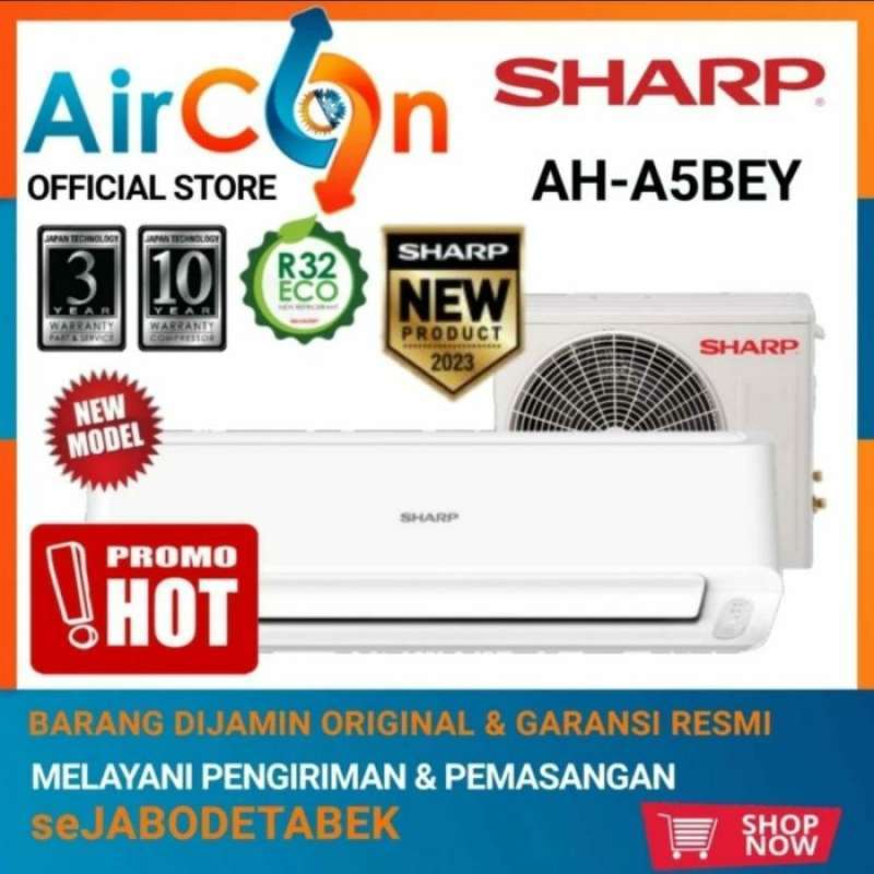 Promo Ac Sharp Ah-a 5 Ucy Turbo Cool 0.5 Pk 1/2pk Ah-a5ucy Unit Only ...