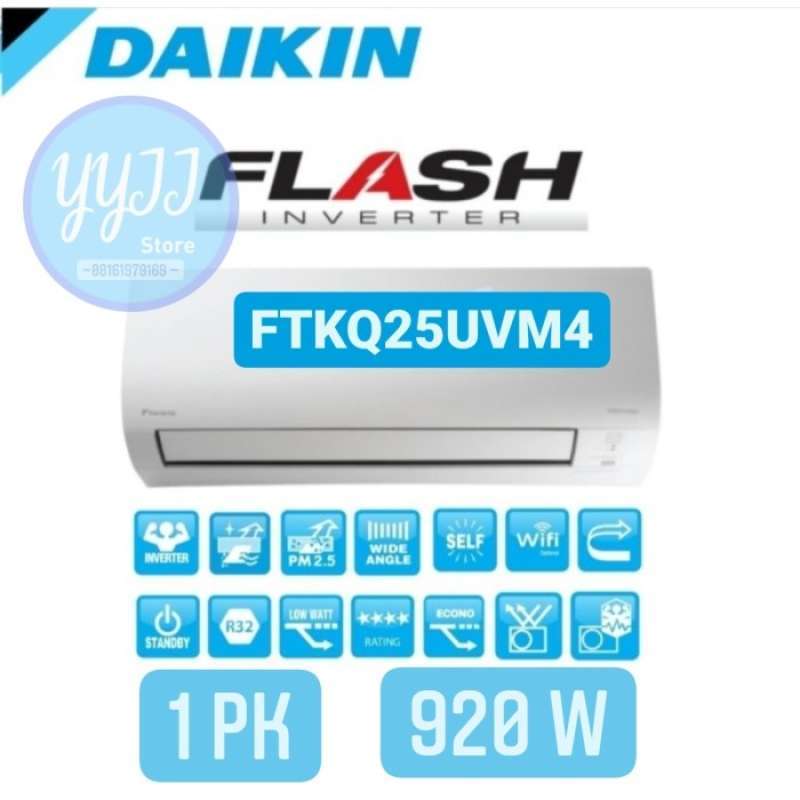 Promo Ac Split Merk Daikin Thailand 1pk Flash Inverter Ftkq25uvm4