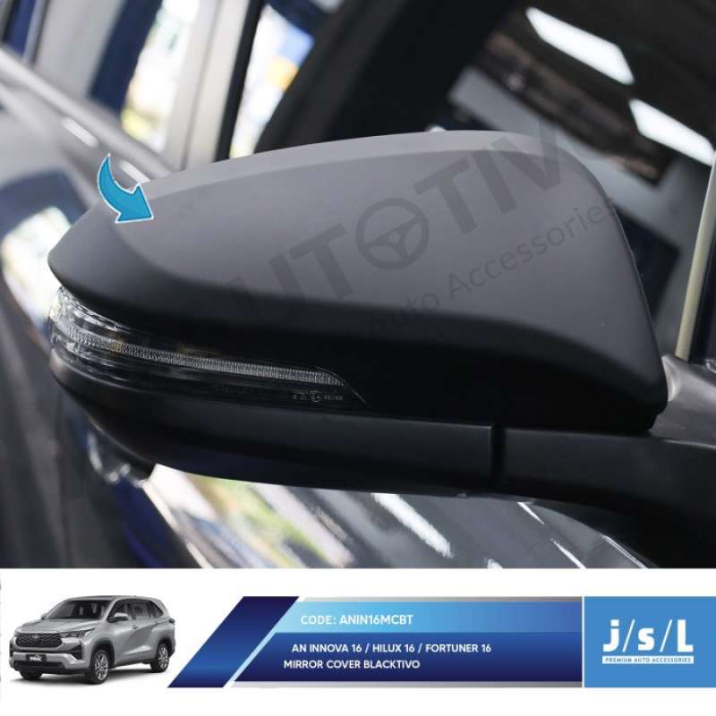 Promo Innova Zenix Mirror Cover Blacktivo Jsl Cover Spion Diskon 23% Di ...