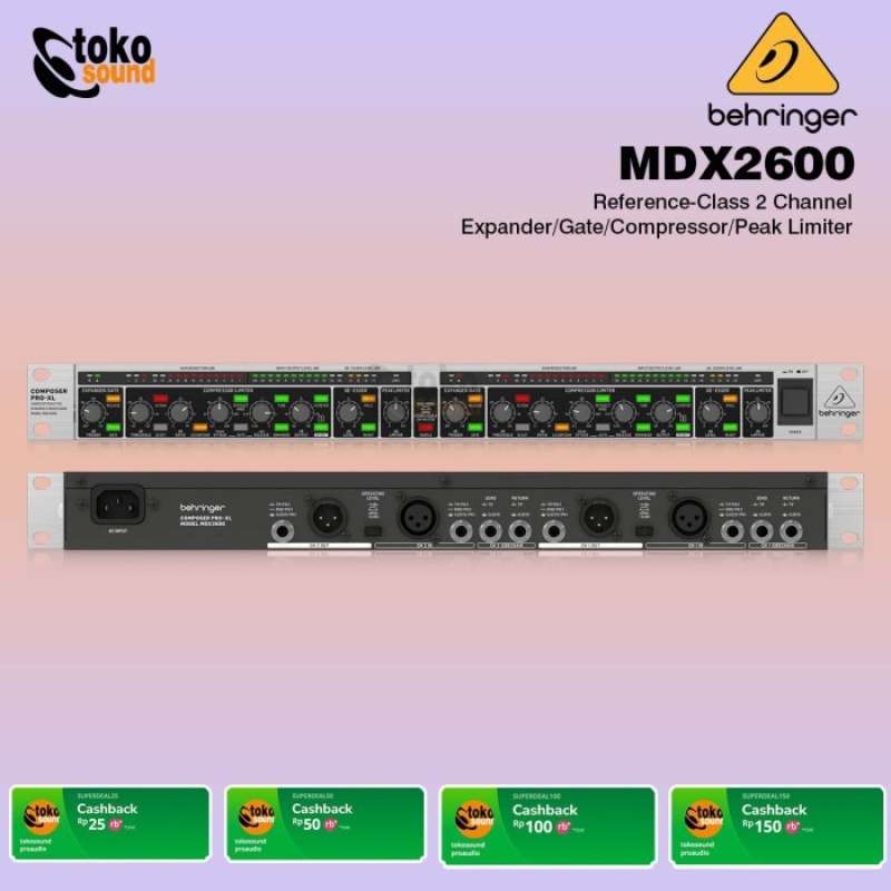 Jual Behringer Composer Pro Xl Mdx2600 V2 - 2 Channel Compressor ...