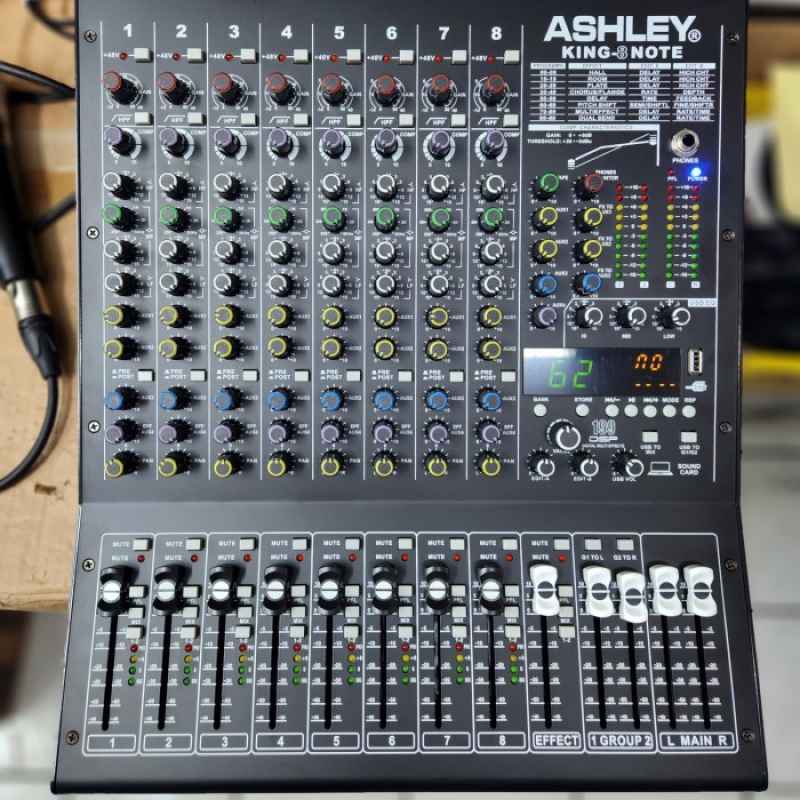 Jual Mixer Audio Ashley King8 Note/king 8 Note Usb-bluetooth-recording ...