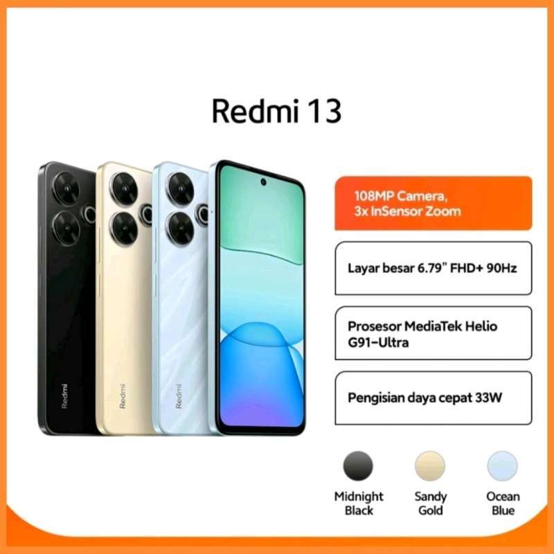 Jual Xiaomi Redmi 13 8/128gb Nfc 108mp 33w Garansi Resmi No Repack - 8 ...