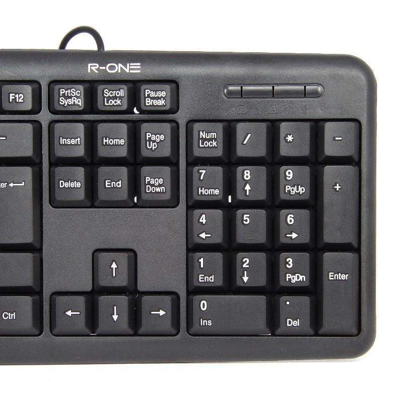 Promo Keyboard Murah Komputer Pc USB Termurah R-one Hitam Black Terbaru ...