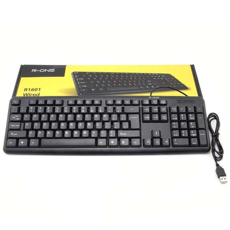 Promo Keyboard Murah Komputer Pc USB Termurah R-one Hitam Black Terbaru ...
