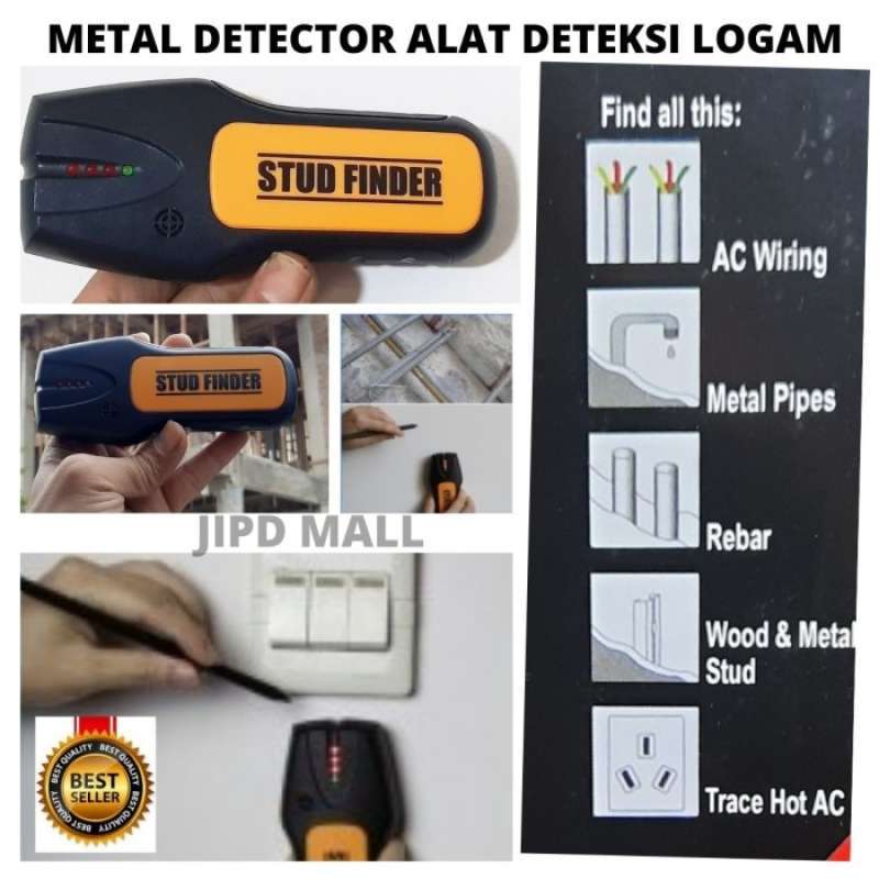 Promo Metal Detektor Alat Deteksi Besi Kabel Besi Stud Finder Wall ...