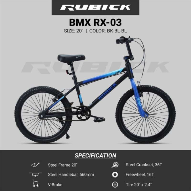 Promo Sepeda Bmx Anak 20 Inc Cowok Rubick New Usia 7 Tahun Ke Atas ...