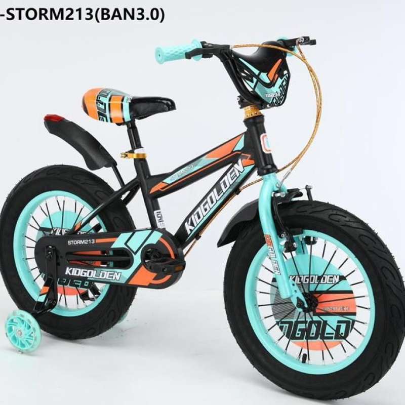 Promo Sepeda Bmx Anak Kidgolden 16 Inch Storm Ban Jumbo Diskon 50% Di ...