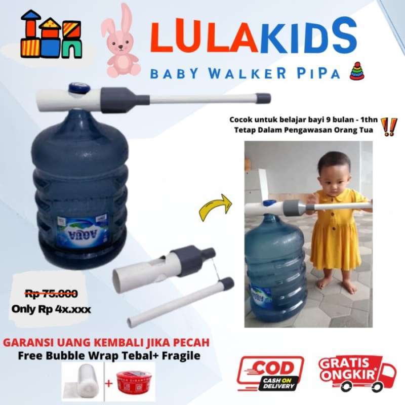Jual Push Walker Baby Walker Pipa Galon Alat Bantu Jalan Belajar Anak ...