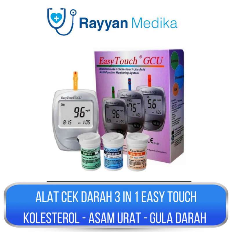 Promo Easy Touch 3 In 1, Alat Ukur Gula Darah, Asam Urat Dan Kolesterol ...