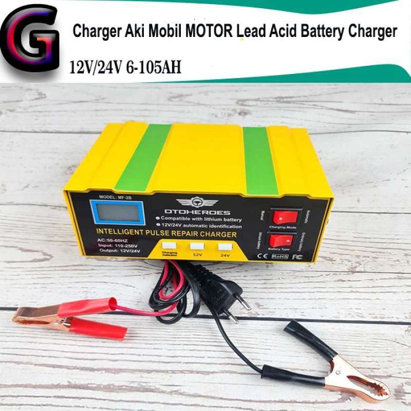 Promo Charger Accu Otomatis 12v/24v 6-10 Casan Aki Motor Mobil Diskon ...