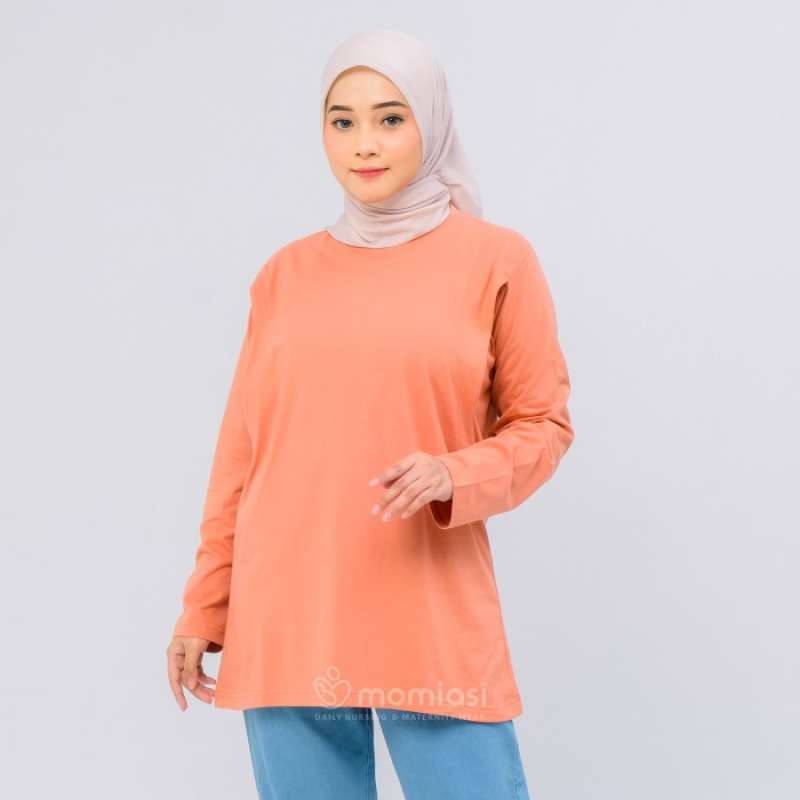 Jual Momiasi Kaos Menyusui Baju Busui Nursing Wear Lengan Panjang Wanita - Pjg - Lilac Xl Di ...