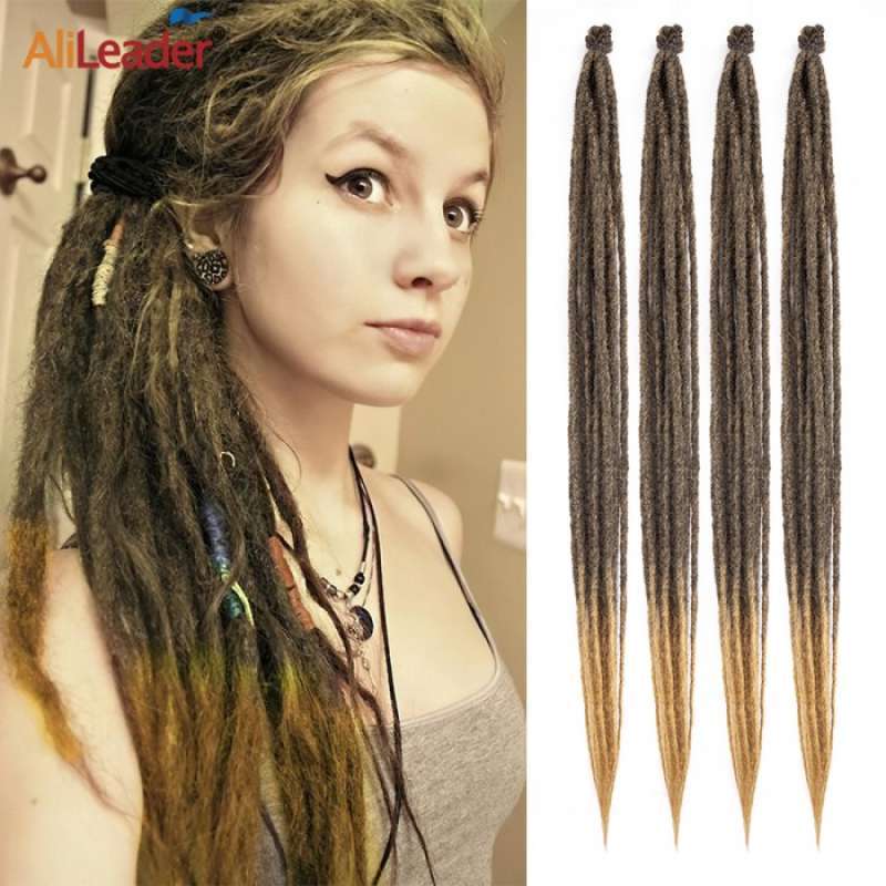 Jual Ombre Dreadlocks Hair Extension For Black Women Handmade Dreads H ...