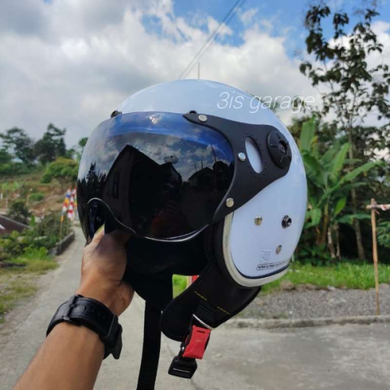 Promo Helm Bogo Pilot Italy Retro Full Leher Sni Pria Wanita List ...