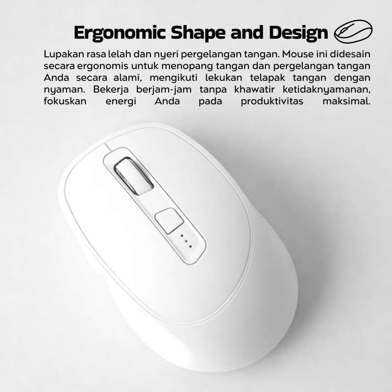 Jual Mouse Office Da Rubix One Wireless Bluetooth Silent Click ...