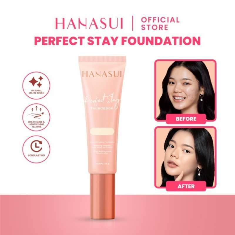 Jual Hanasui Perfect Stay Foundation 25gr 100%original - 006 Shell Di ...