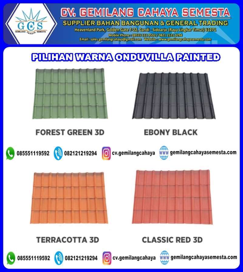 Jual Onduvilla Painted / Atap Bitumen Selulosa / Atap Aspal - Ebony ...