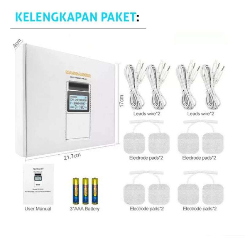 Jual Tens+ems/nmes(net Stim Plus)2channel Alat Fisioterapi Portable ...