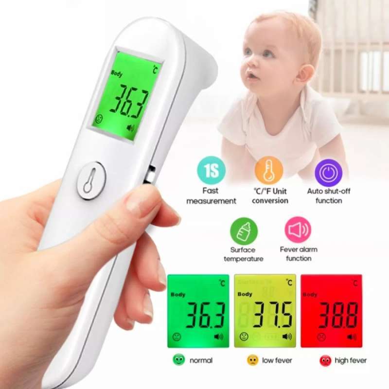 Jual Thermometer Infrared Tembak Termometer Thermogun Otomatis Free ...