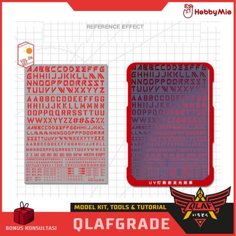Jual Water Decal Vol 6 - 003 Uv Red Hobby Mio - High Res. Water Slide ...