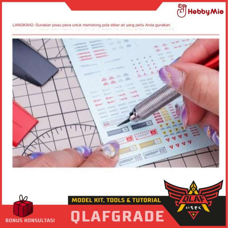 Jual Water Decal Vol 6 - 003 Uv Red Hobby Mio - High Res. Water Slide Gundam Letter Huruf ...