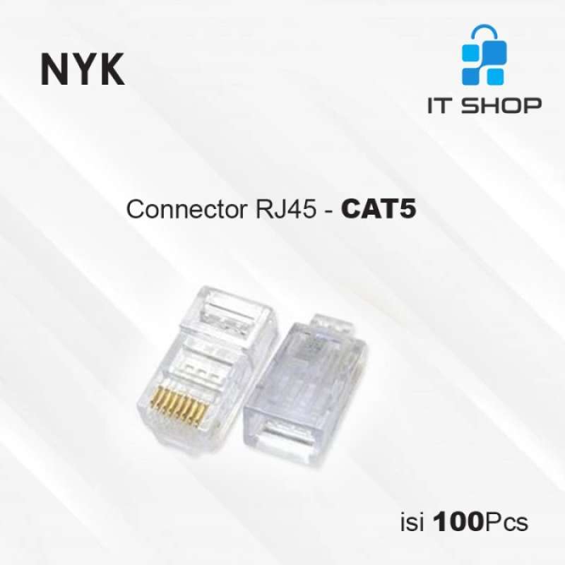 Jual Nyk Connector Utp Rj45 Cat5 Isi 100pcs Di Seller Velvet Store ...