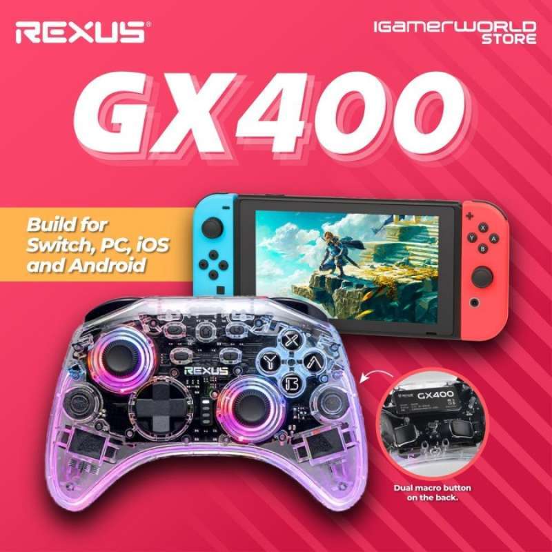Jual Rexus Gladius Gx400 Bluetooth Gamepad / Joystick / Stick Di Seller ...
