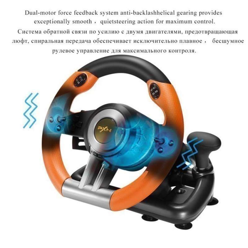 Jual Pxn V3 Pro Gaming Steering Wheel With Pedals Multi Platform ...