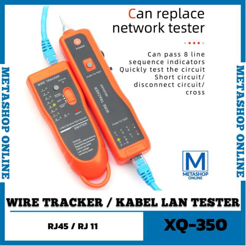 Jual Lan Tester Xq-350 Wire Tracker Network Jaringan Kabel Cable Rj45 ...