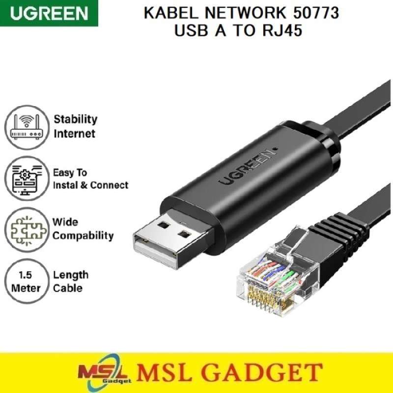 Jual Ugreen Kabel Console Usb Type C To Rj45 Lan Ethernet Flat Cable ...