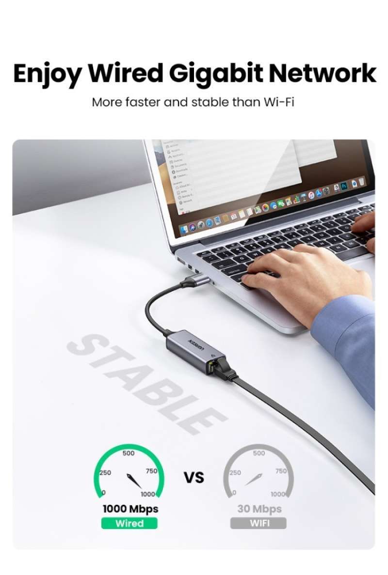 Jual Ugreen Adapter Usb 3.0 To Rj45 Gigabit Ethernet Network 1000mbps 20256 - 20256 Di Seller ...