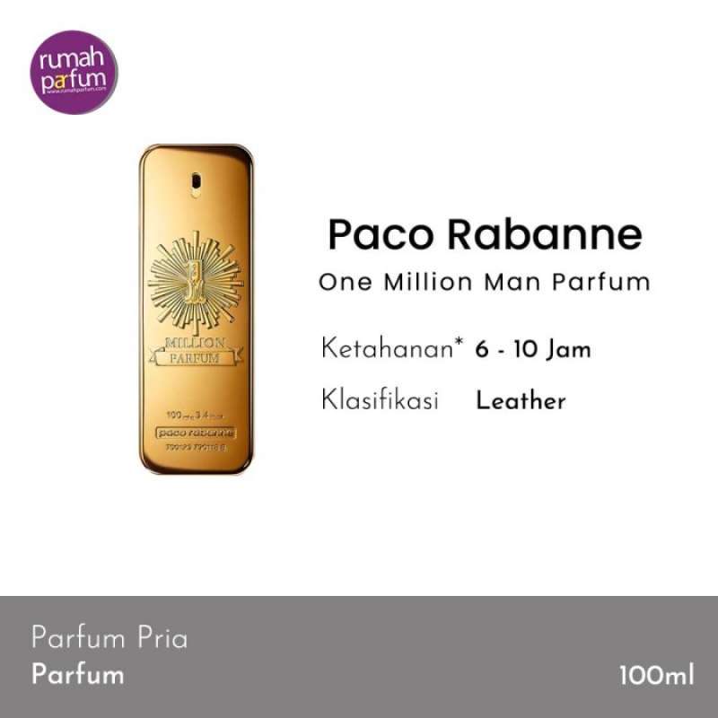 Promo Paco Rabanne Parfum Original One Million Man Parfum 100 Ml Diskon ...