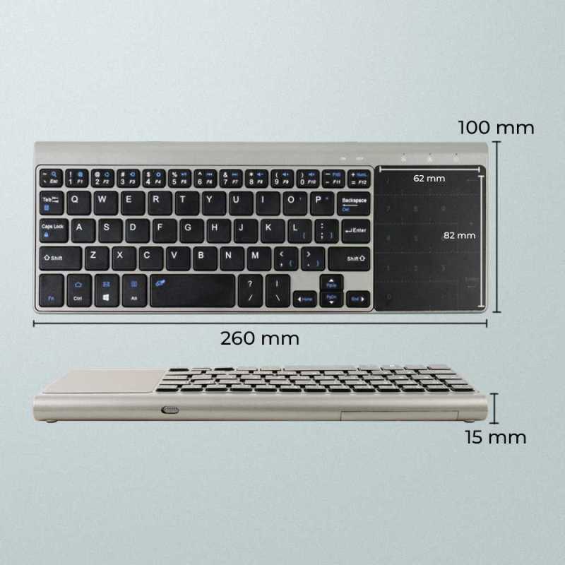 Jual Qxuz Keyboard Wireless Qwerty Dengan Touchpad 2.4 Ghz Di Seller ...