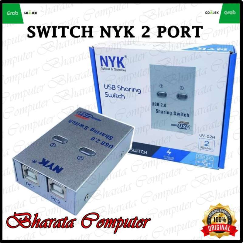 Jual Auto Switch Printer 2 Port Nyk - Usb Sharing Switch 2 Port Nyk Ori Di Seller Sweet Shop ...