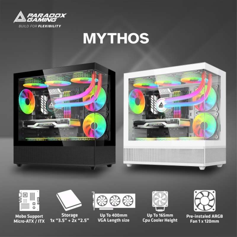 Jual Casing Paradox Gaming Mytos V920 - Microatx Gaming Case Di Seller ...