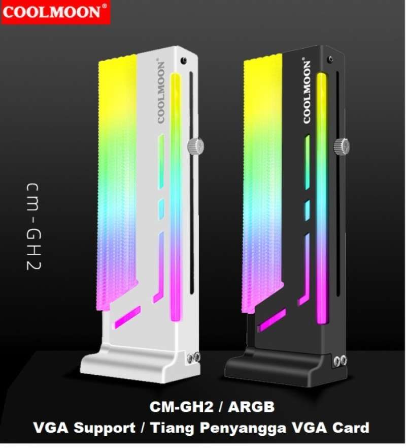 Jual Coolmoon Vga Card Support Argb Tiang Penyangga Graphics Card Di ...