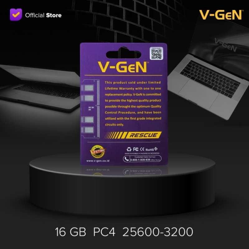 Jual V-gen Sodimm Ddr4 16gb 3200mhz Pc-25600 Vgen Ram Laptop 16 Gb 3200 ...