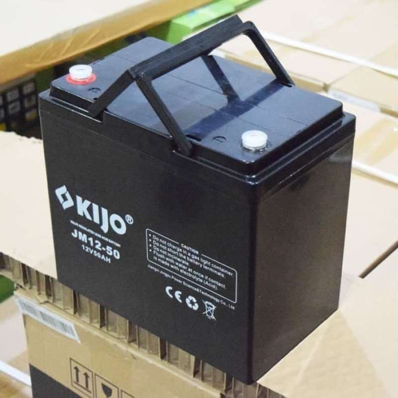 Jual Battery Kering Vrla Or Aki Kering Vrla Merk Kijo 12v 50ah Di ...