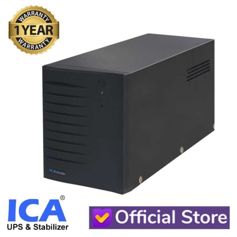 Jual Ups Ica Ce1200 Ce 1200 1200va 600 Watt Avr / Stabilizer Di Seller ...