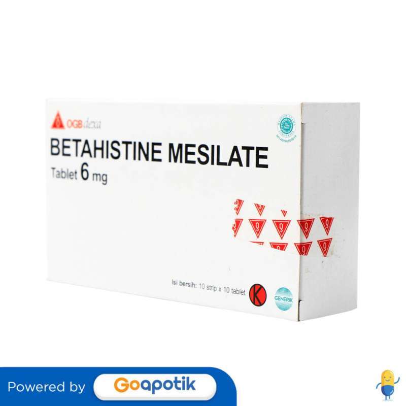 Jual Betahistine Mesilate Ogb Dexa Medica 6 Mg Box 100 Tablet / Vertigo ...