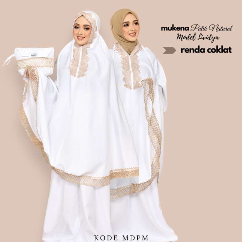Promo Mukena Putih Bersih Model 2in1 Full Renda - Mdpm-putih Diskon 2% Di Seller Vioreen Store ...