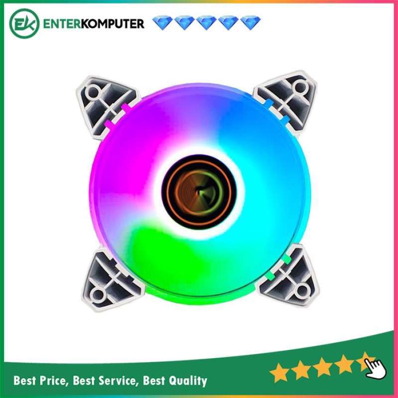 Jual Cube Gaming Acrois V2 White - Frameless - Argb 12cm Fan Di Seller ...